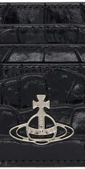 Vivienne Westwood - Black Croc-Embossed Card Holder