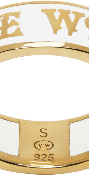Vivienne Westwood - White & Gold Conduit Street Ring