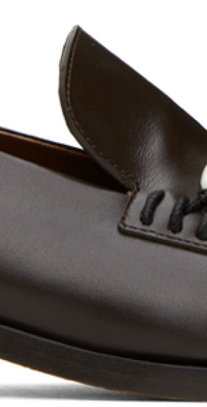 Wales Bonner - Brown Shell Loafers