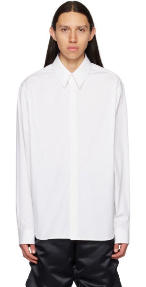 We11done - White Sharp Collar Shirt