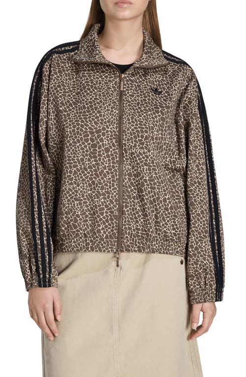 adidas Originals - Firebird Animal Print Denim Track Jacket