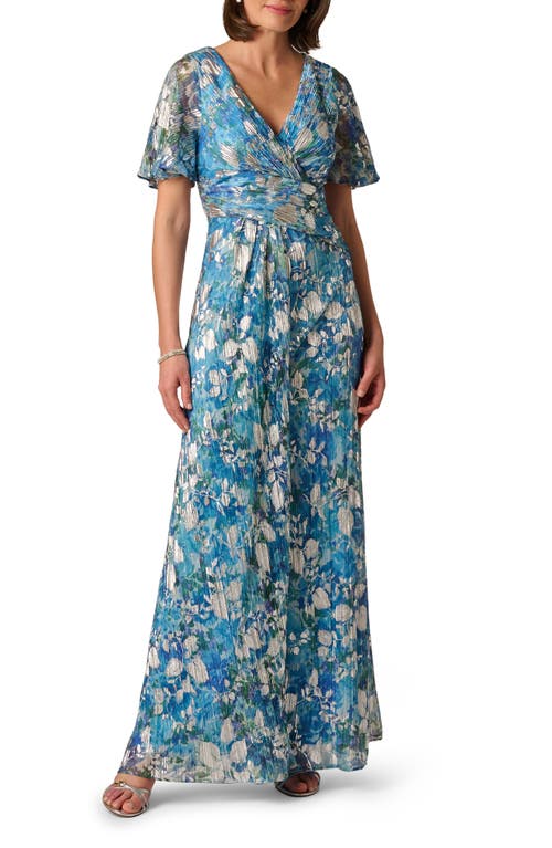 Adrianna Papell - Foil Crinkle Gown