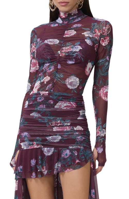 AFRM - Rubi Ruched Sheer Mesh Top