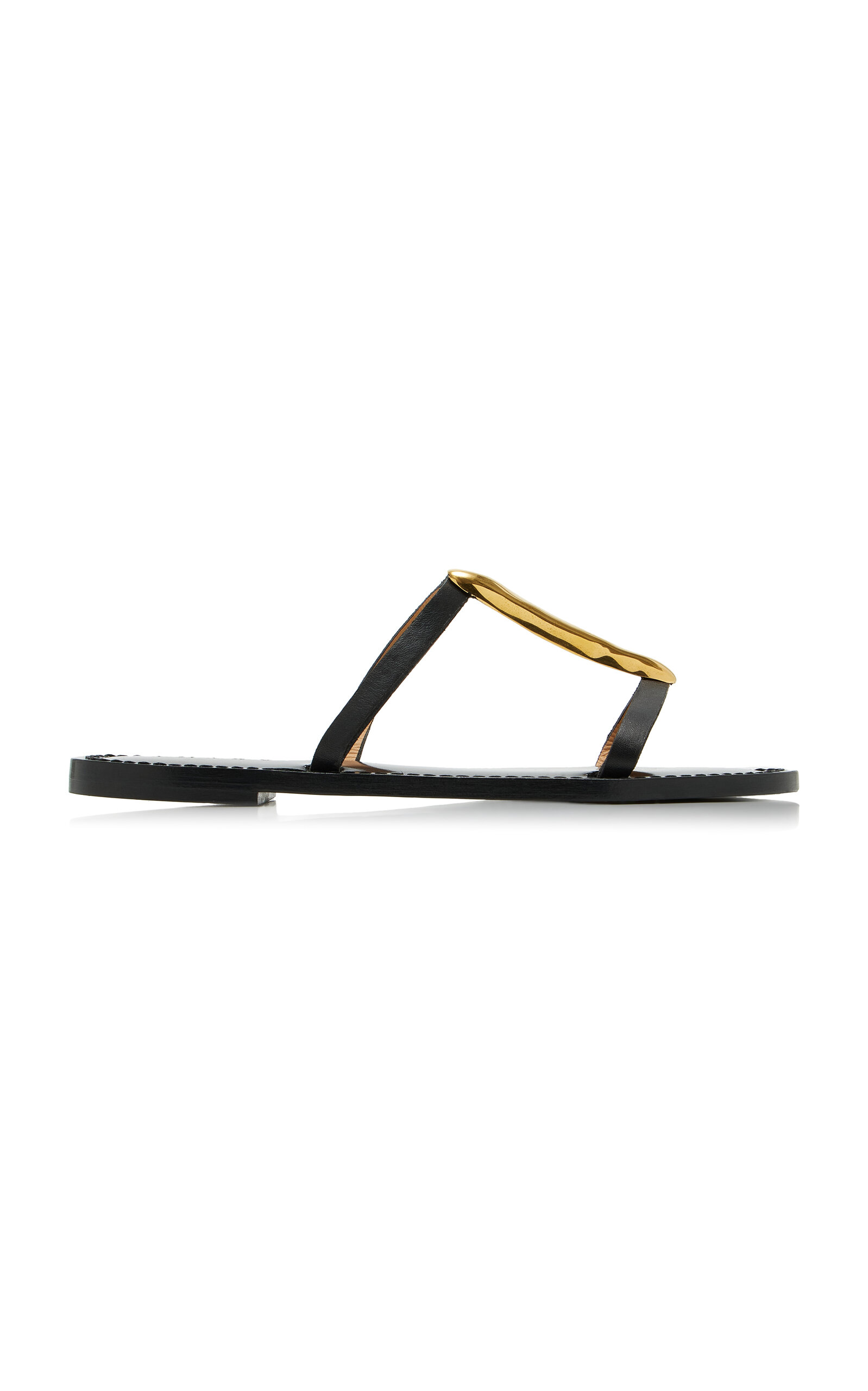 AMANU - The Sahara Leather Sandals Black