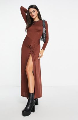 ASOS DESIGN - Wide Fit Paphos pointed high heeled pumps in rose gold