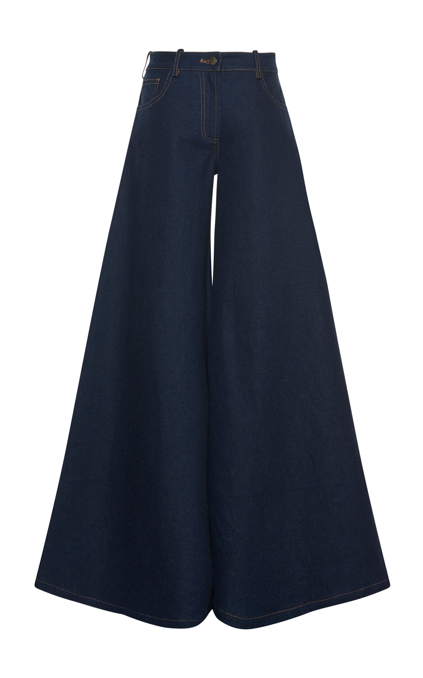 A.W.A.K.E. MODE - Rigid HighRise Oversized WideLeg Jeans Dark Wash FR 36