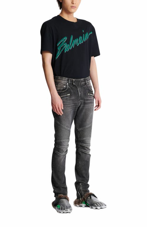 Balmain - Slim-Fit Biker Trousers
