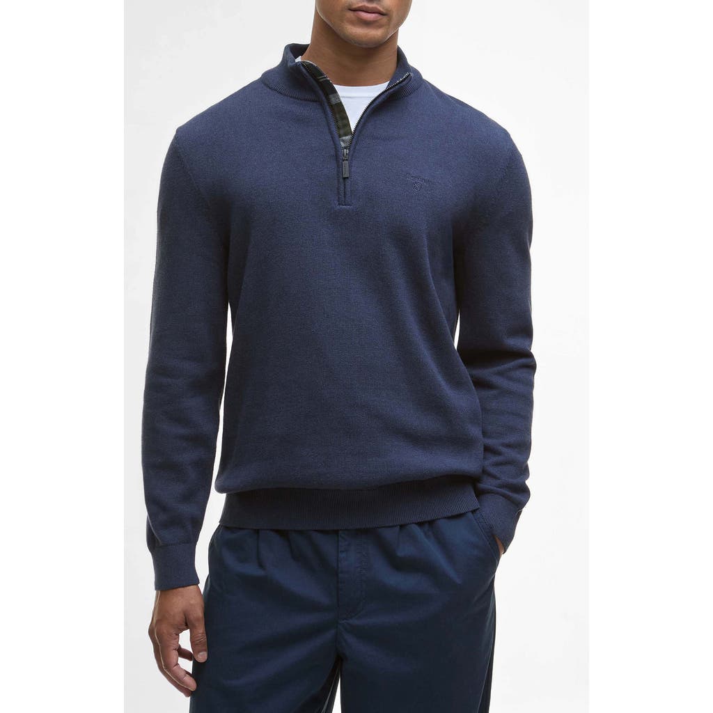 Barbour - Avoch Mock Neck Cotton Half Zip Sweater
