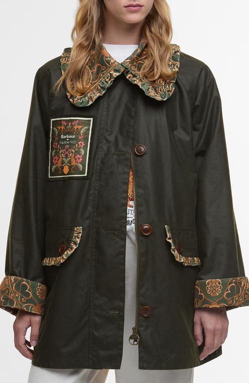 Barbour - x FARM Rio Maria-Clara Waxed Jacket