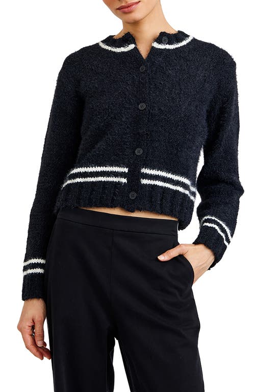 Bella Dahl - Contrast Stripe Crop Cardigan