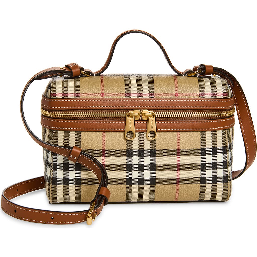 burberry - Check Coated Canvas Vanity Case