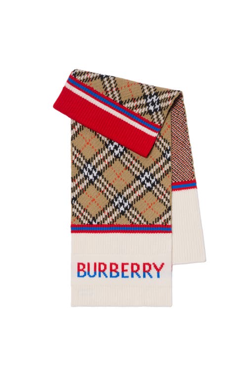 burberry - Check Wool Scarf