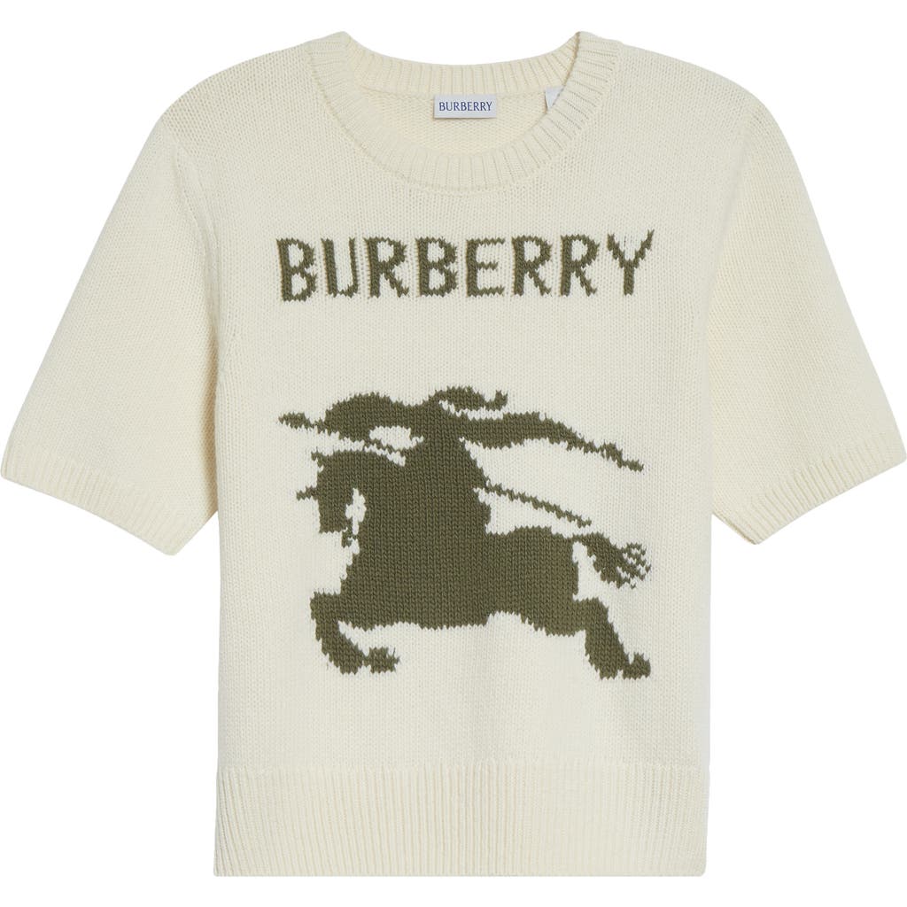 burberry - Skylar Short Sleeve Wool & Cashmere Sweater