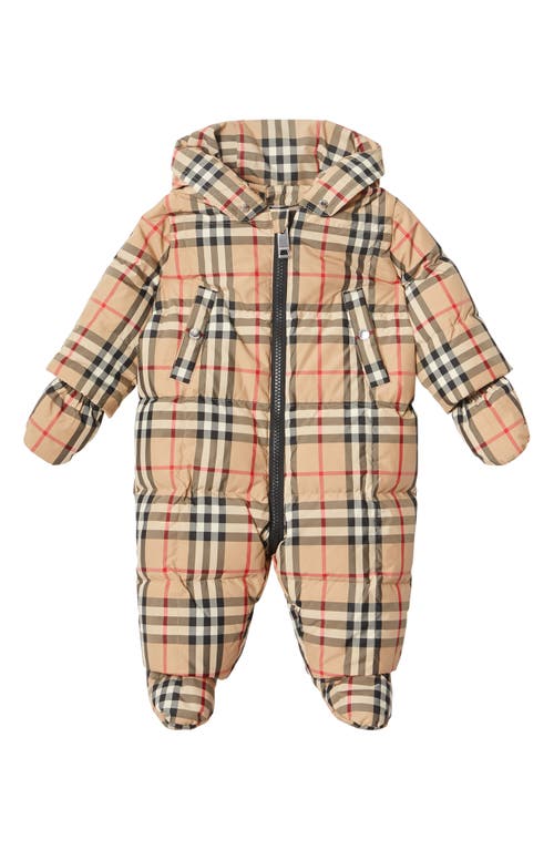 burberry - Skylar Vintage Check Down Snowsuit