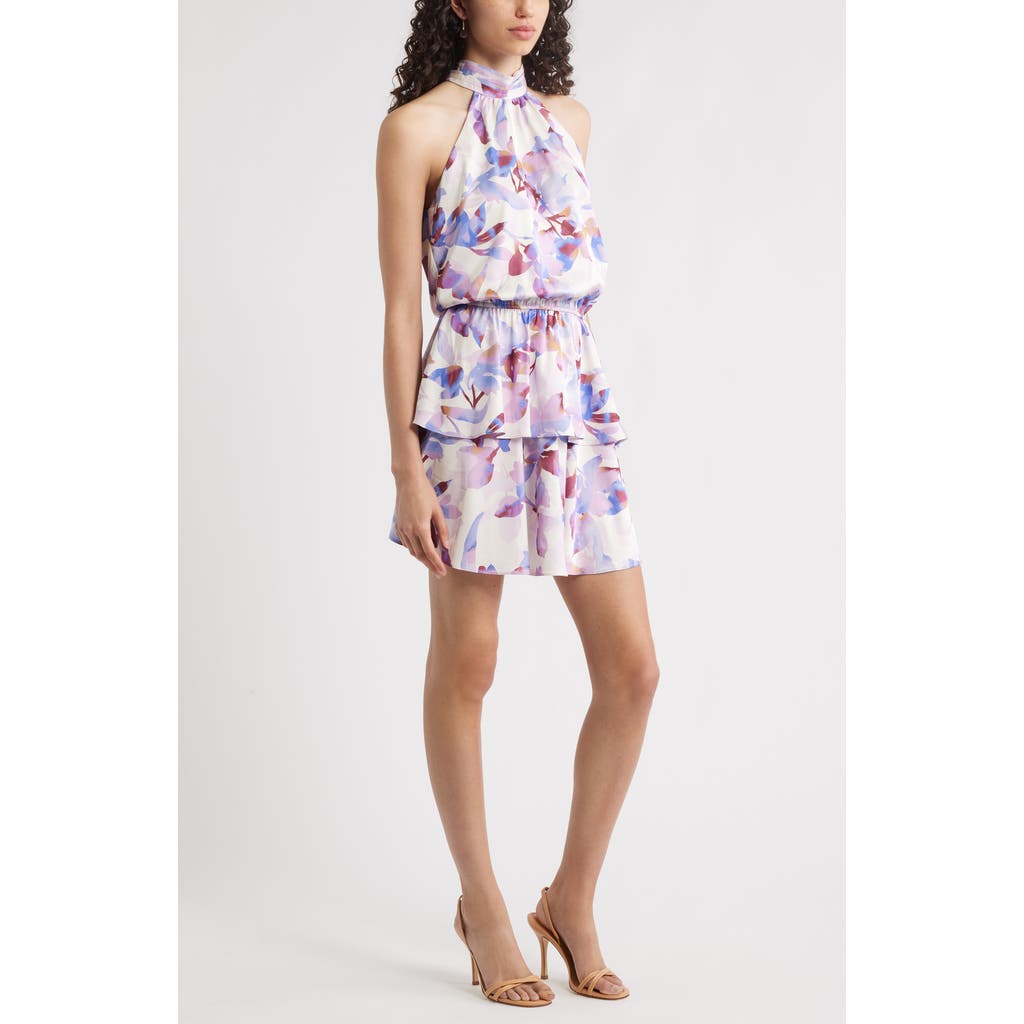 Chelsea28 - Tiered Halter Minidress
