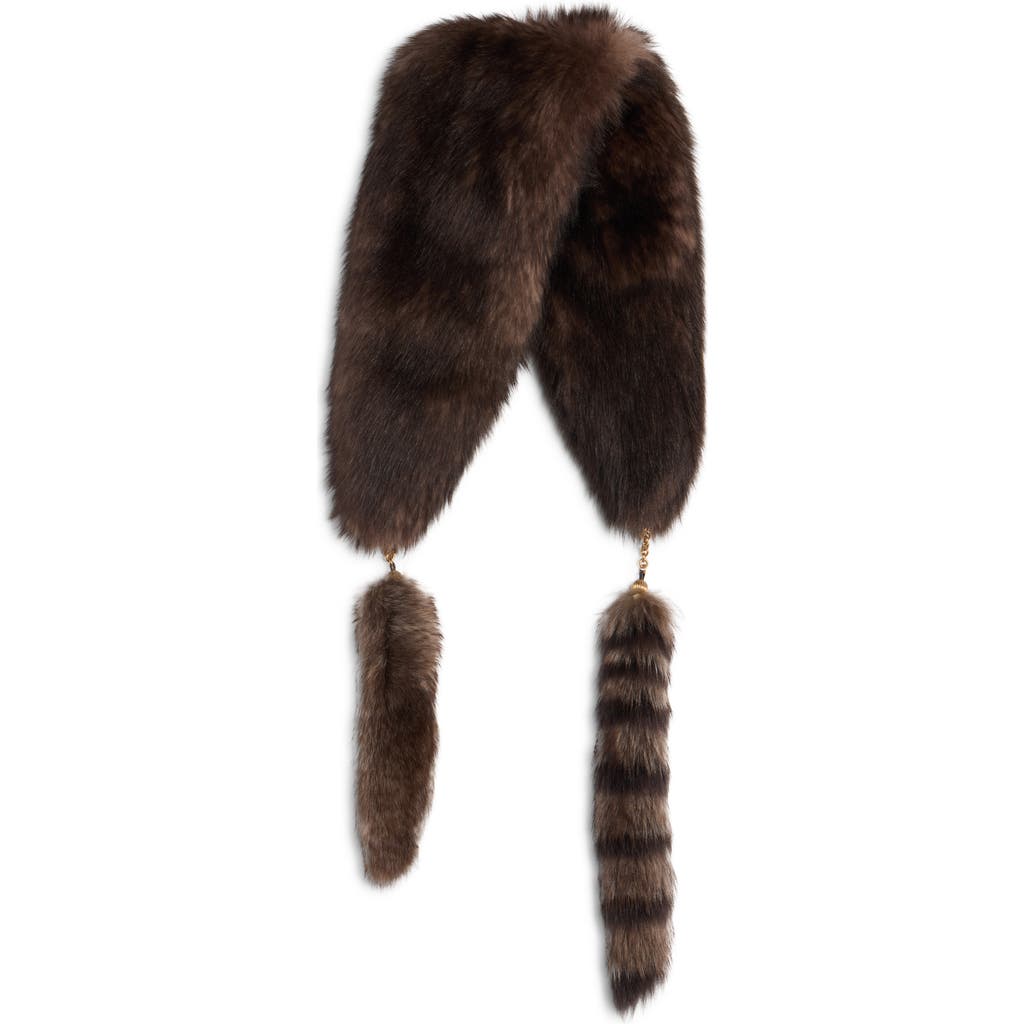 Chloé - Chain Tails Genuine Shearling Scarf