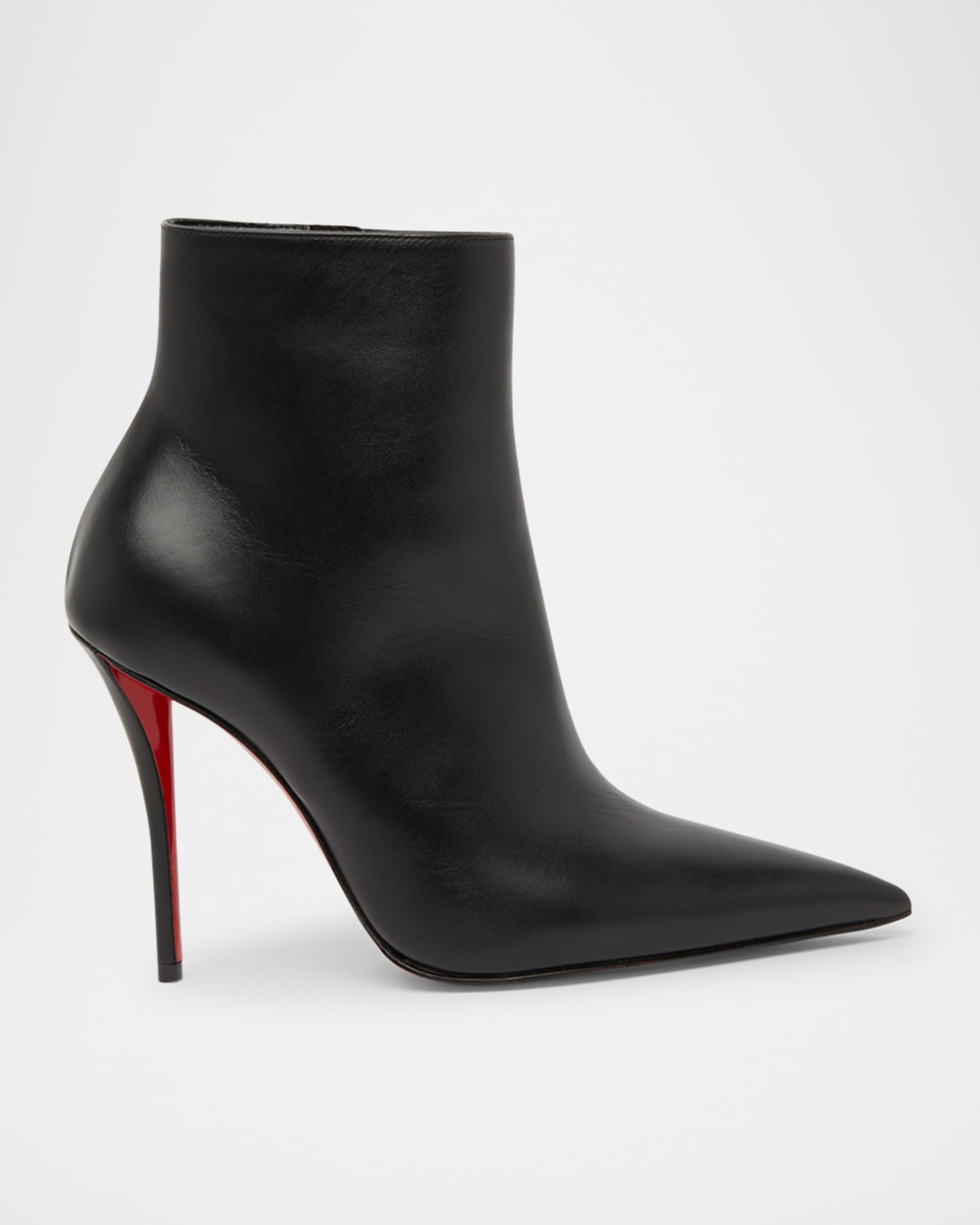 Christian Louboutin - 100mm Miss Z Leather Red Sole Booties
