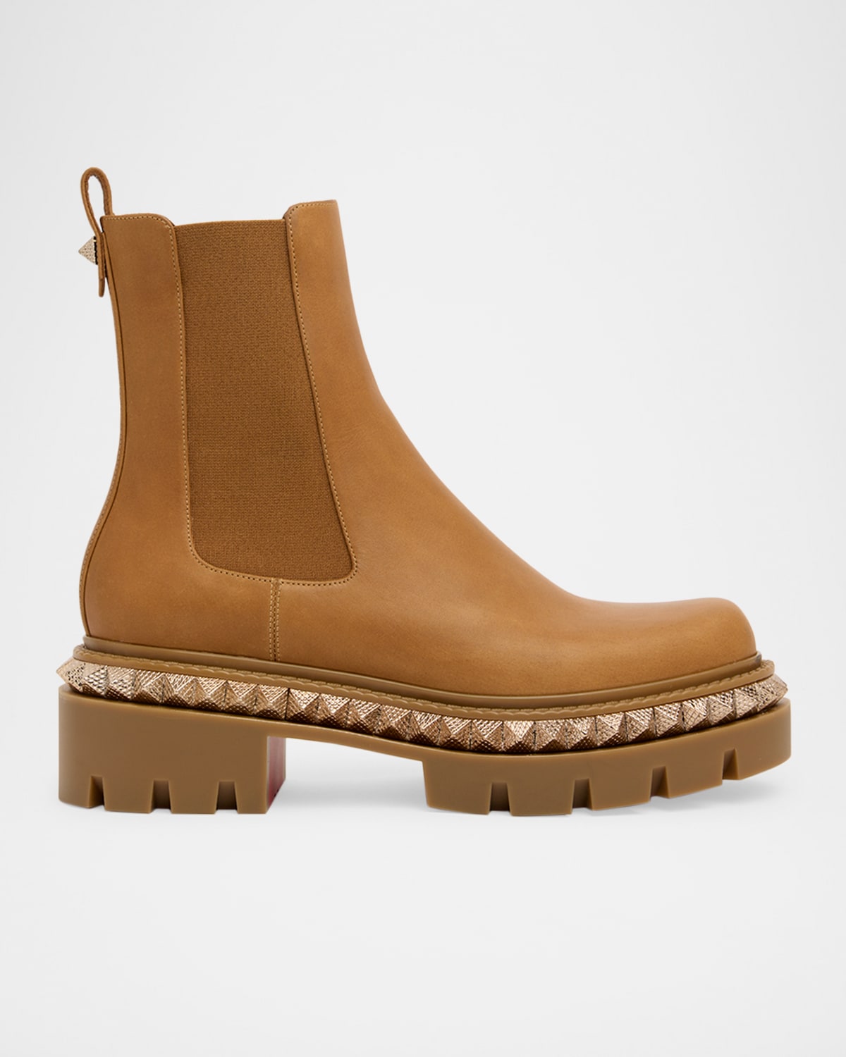 Christian Louboutin - St Emilia Pyraclou Leather Red Sole Chelsea Boots