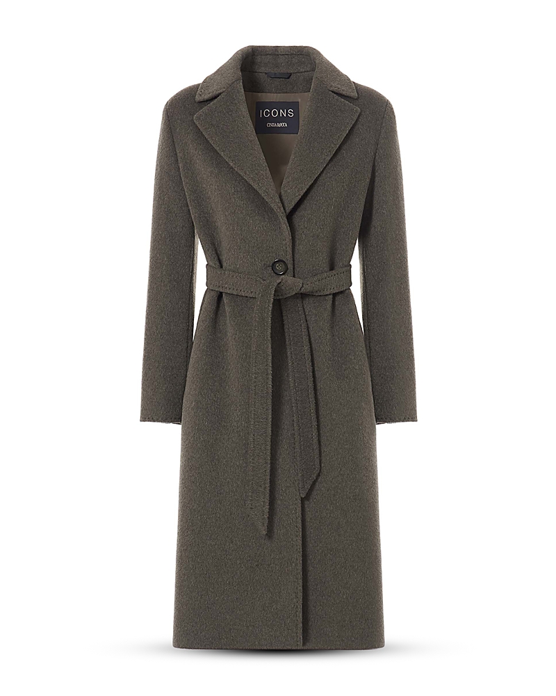 Cinzia Rocca - 3/4 Single Breasted Coat With Belt