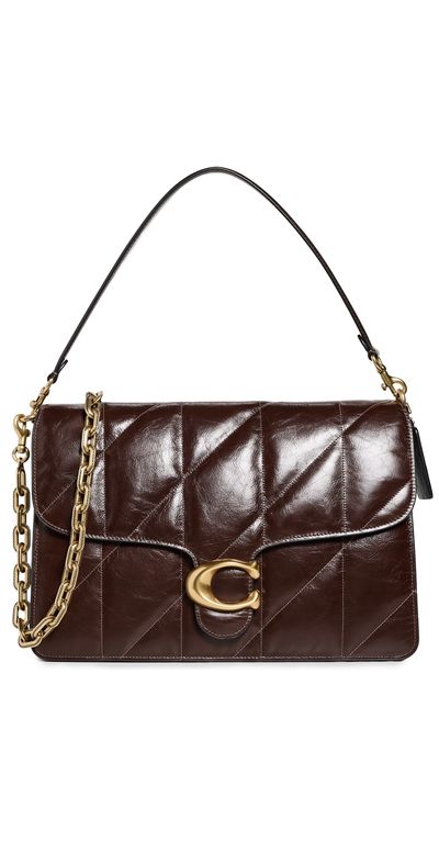Coach - Quilted Glazed Leather Chain Tabby Shoulder Bag B4/Maple One