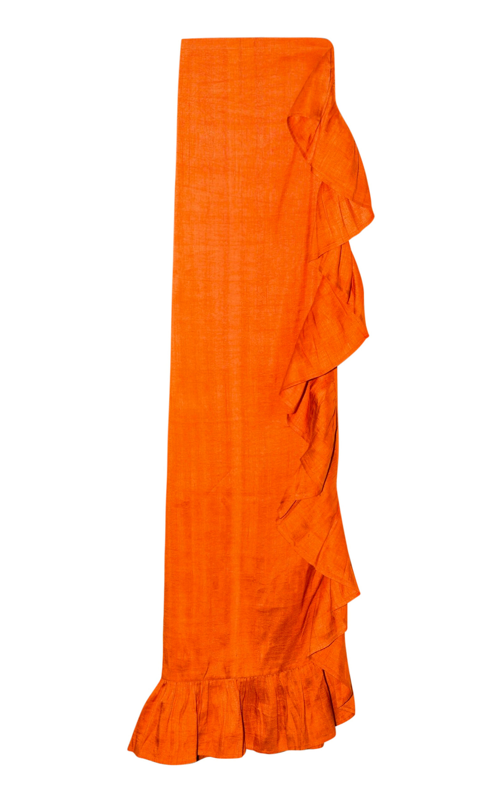 Coniglio Palm Beach - Power Ruffled Silk Pareo Maxi Skirt
