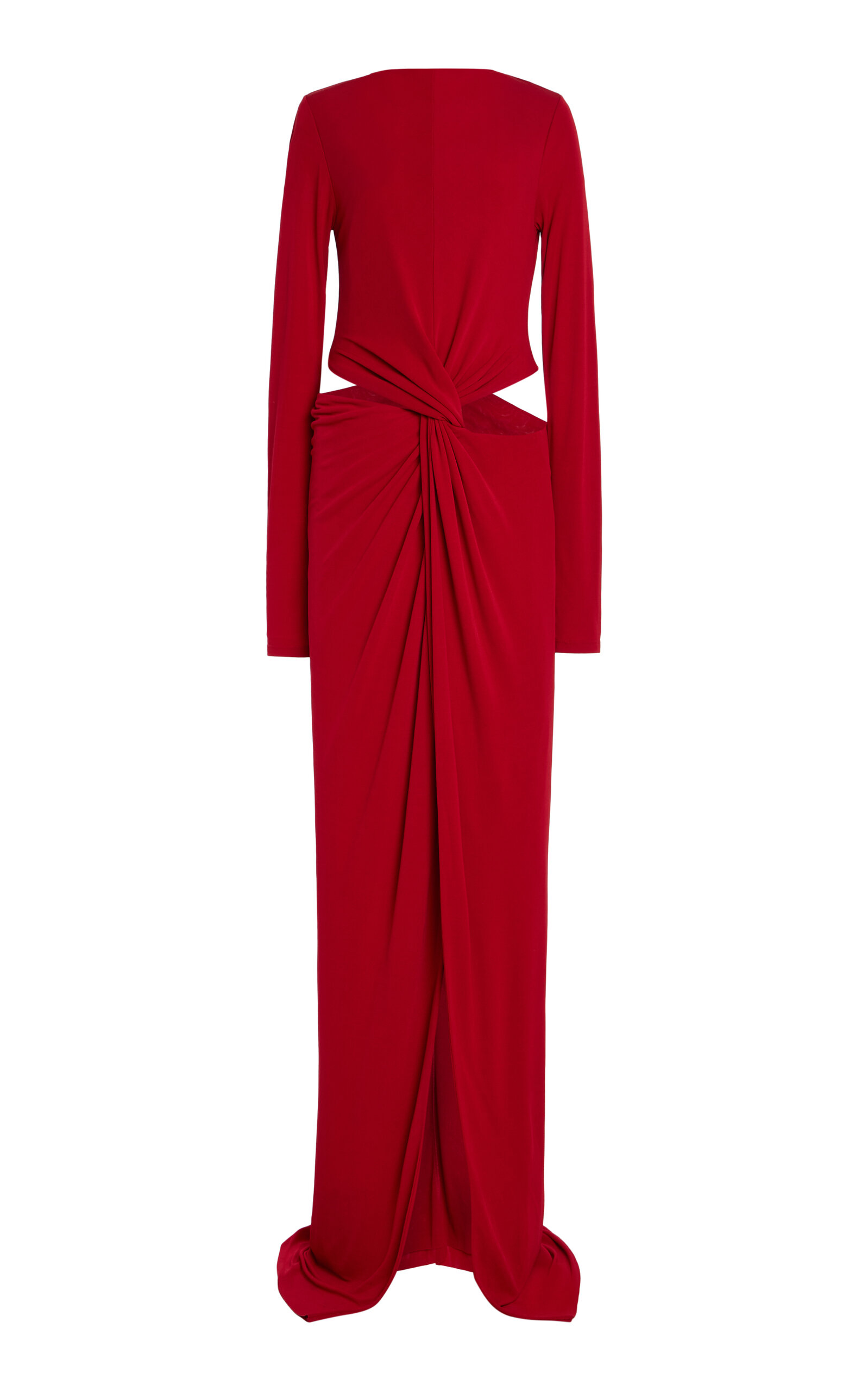 Cult Gaia - Keri Cutout Jersey Maxi Dress Red M