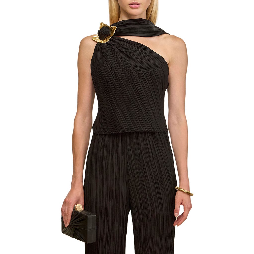 Cult Gaia - Moira Asymmetric Neck Micropleat Top