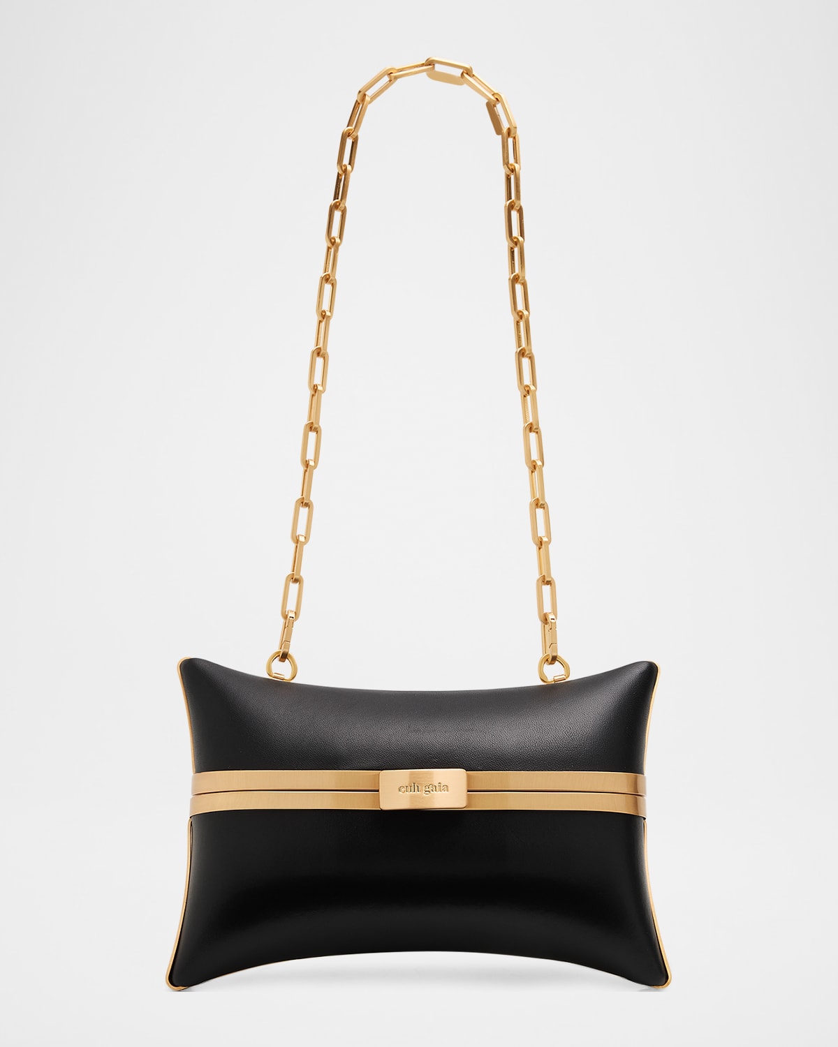 Cult Gaia - Olea Leather Puffy Pillow Clutch Bag