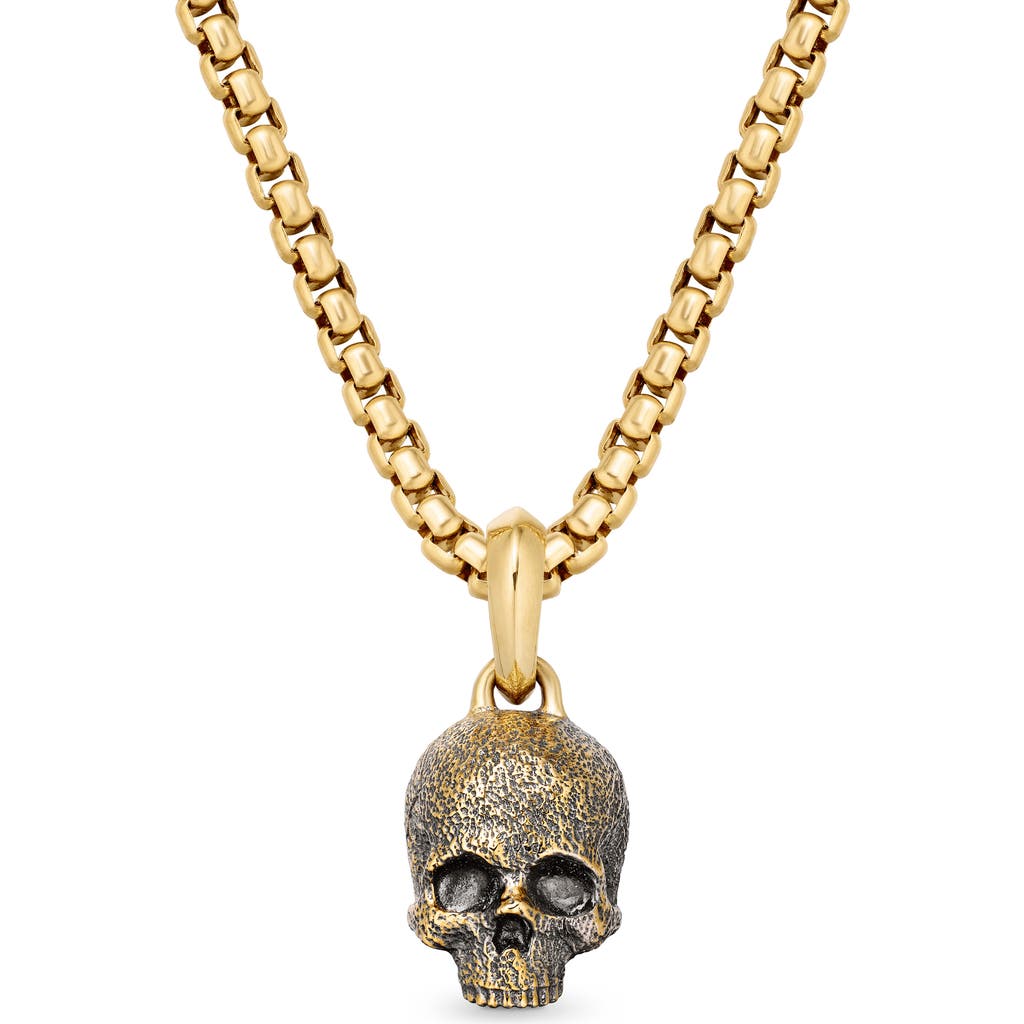 David Yurman - Men's Memento Mori 18K Gold Skull Amulet