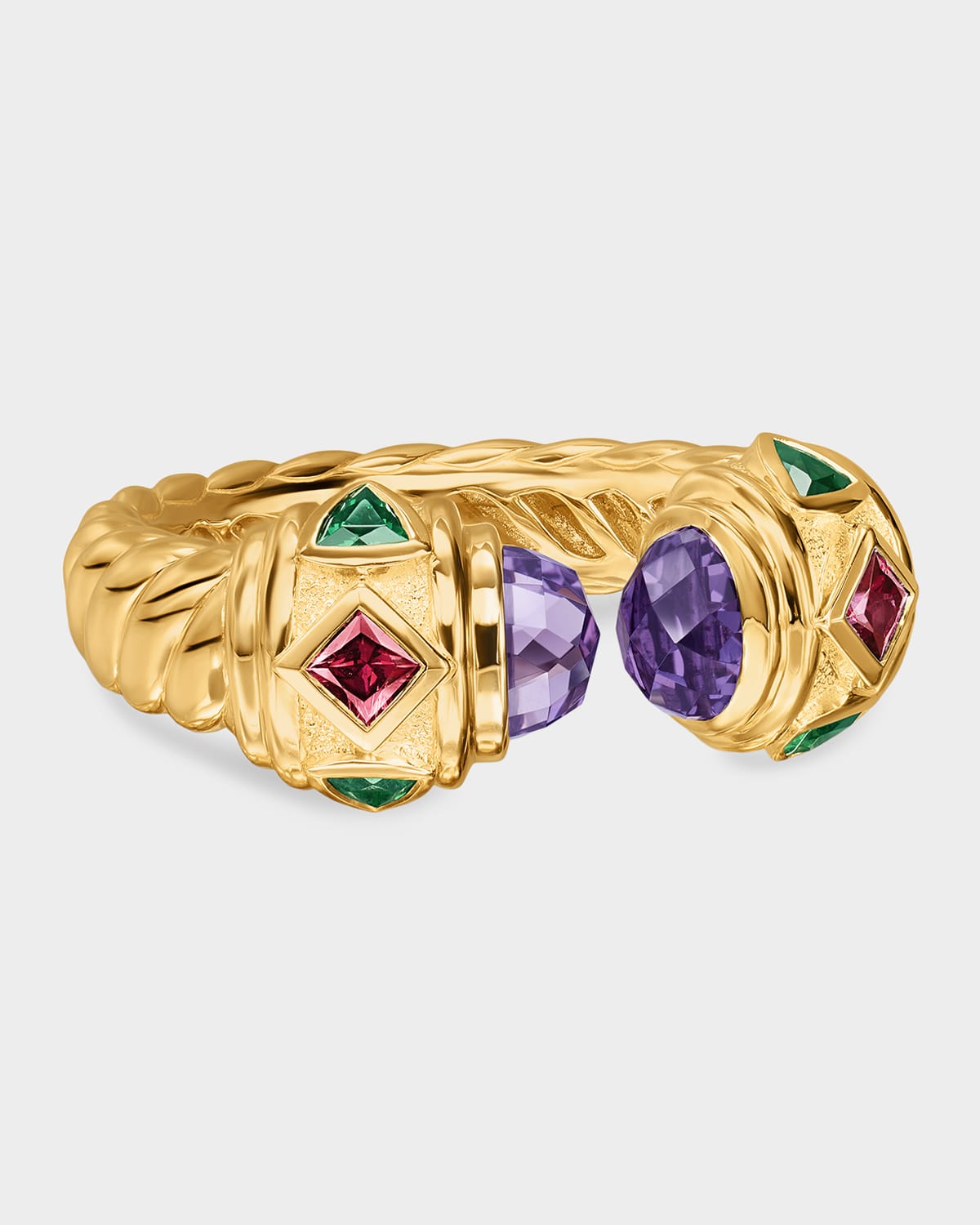 David Yurman - Renaissance Color Ring with Gemstones in 18K Gold, 9.9mm