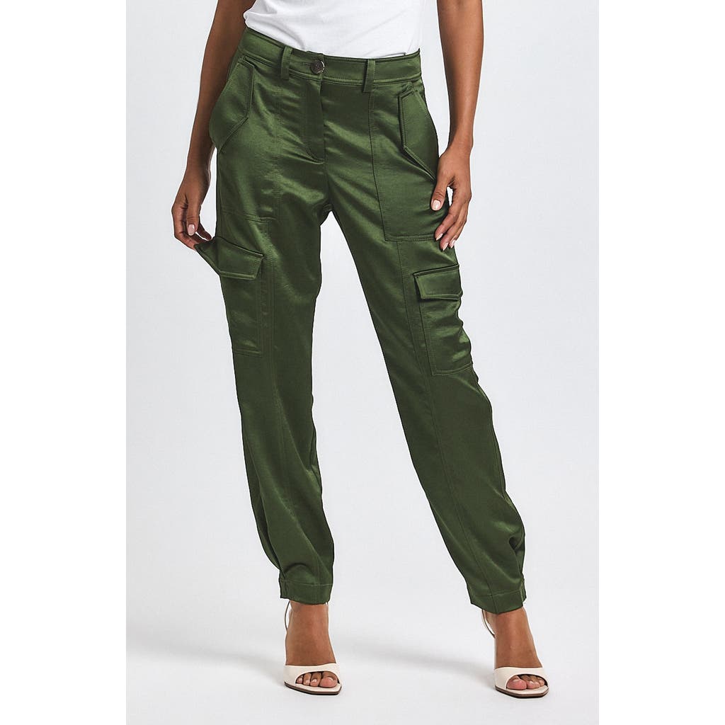 Derek Lam 10 Crosby - Elian Stretch Satin Utility Pants