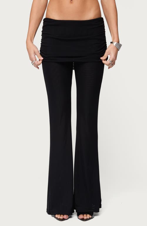 EDIKTED - Halli Foldover Waist Skirted Pants