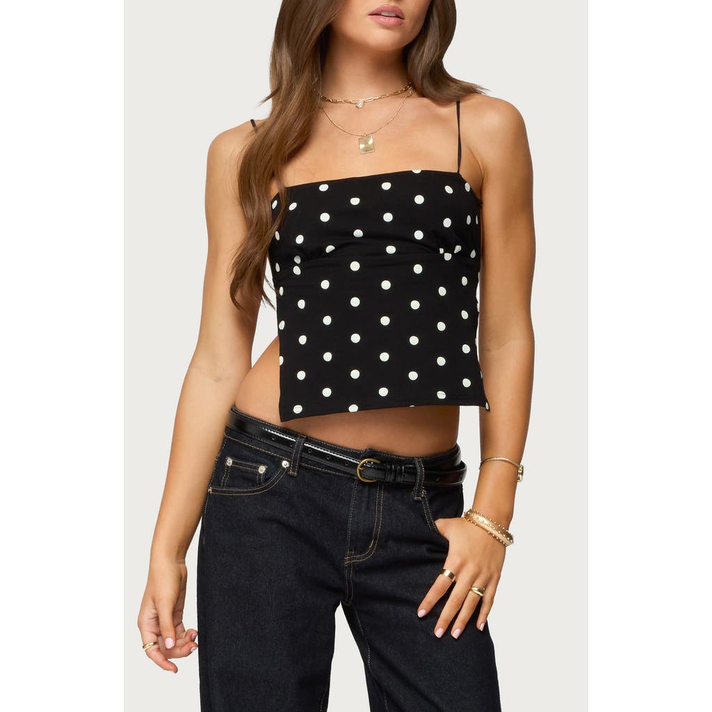 EDIKTED - Jinx Dot Open Back Crop Tank