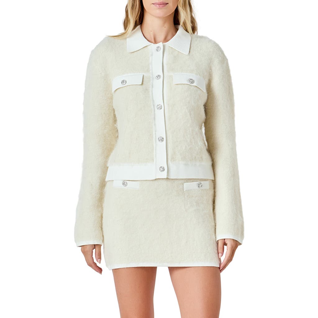 Endless Rose - Embellished Knit Jacket
