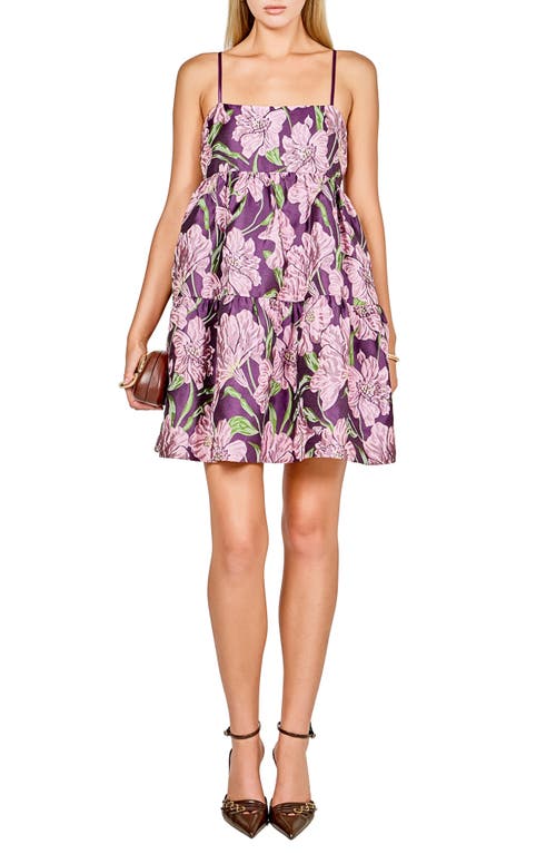Endless Rose - Floral Jacquard Sleeveless Minidress