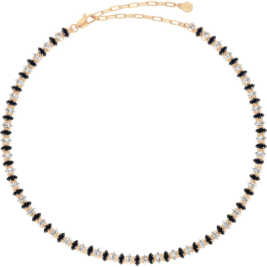 Ettika - Dainty Marquise Cubic Zirconia Tennis Necklace