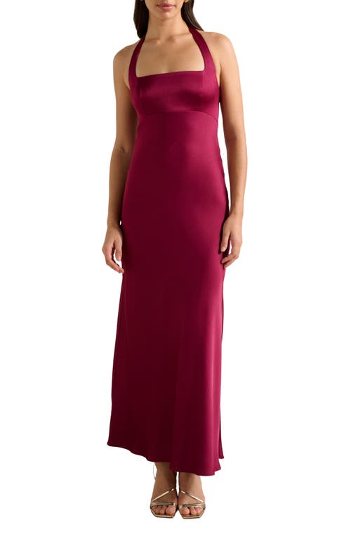 Ever New - April Open Back Maxi Halter Gown