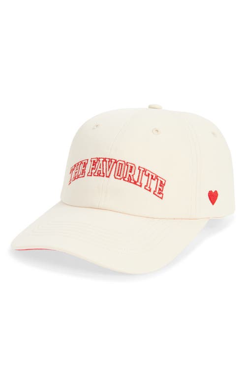 Favorite Daughter - Favorite Heart Embroidered Cotton Twill Baseball Cap
