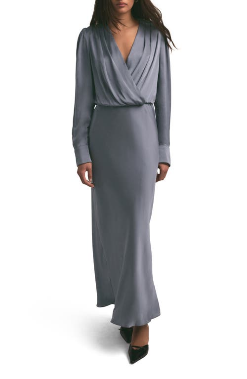 Favorite Daughter - The Nita Long Sleeve Satin Maxi Dress