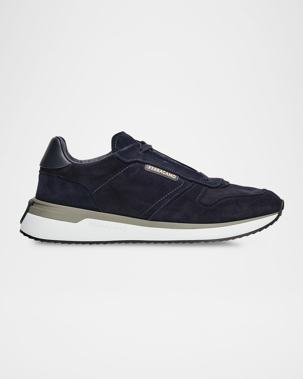 Ferragamo - Men's America Suede Low-Top Sneakers