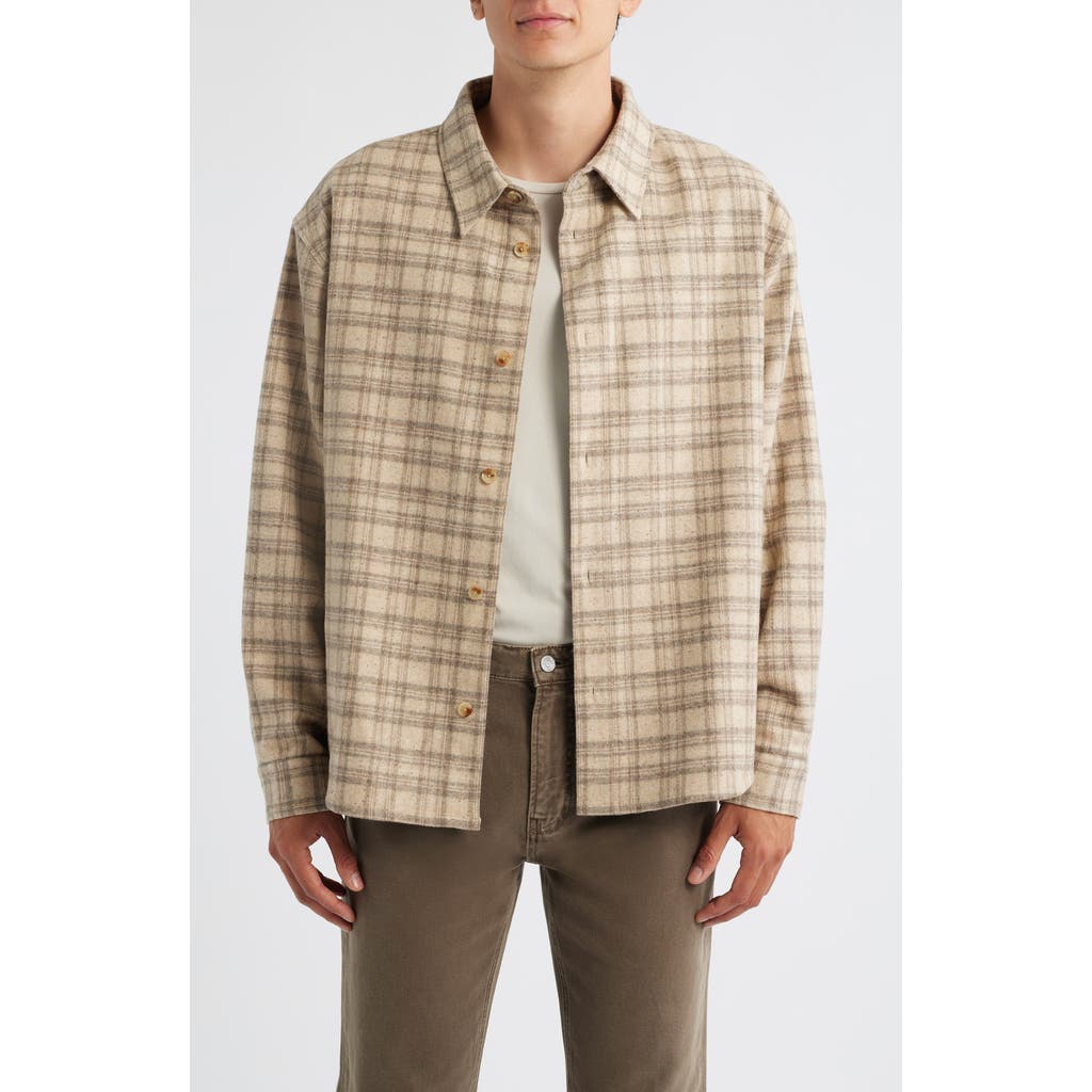 FRAME - Plaid Wool Blend Overshirt