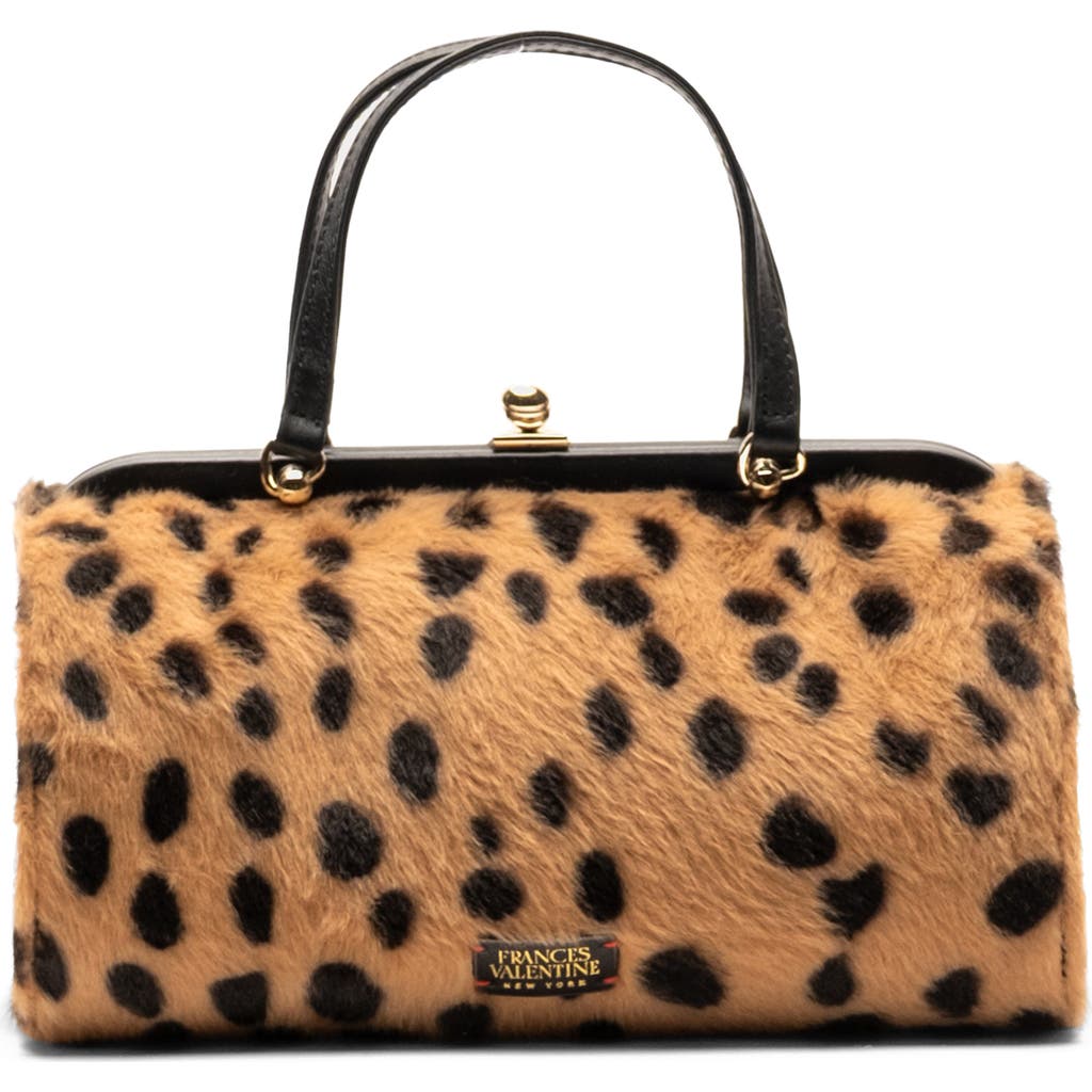 Frances Valentine - Petit Michelle Cheetah Print Faux Fur Satchel