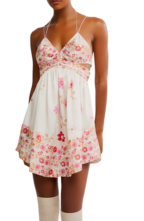 Free People - Oasis Placed Floral Mini Slipdres