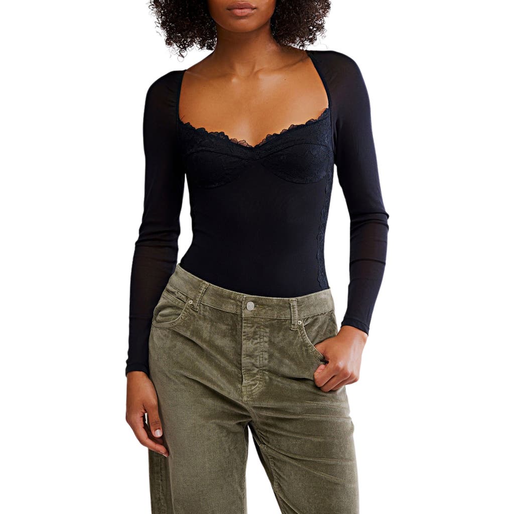 Free People - Suddenly Fine Lace Bodysuit
