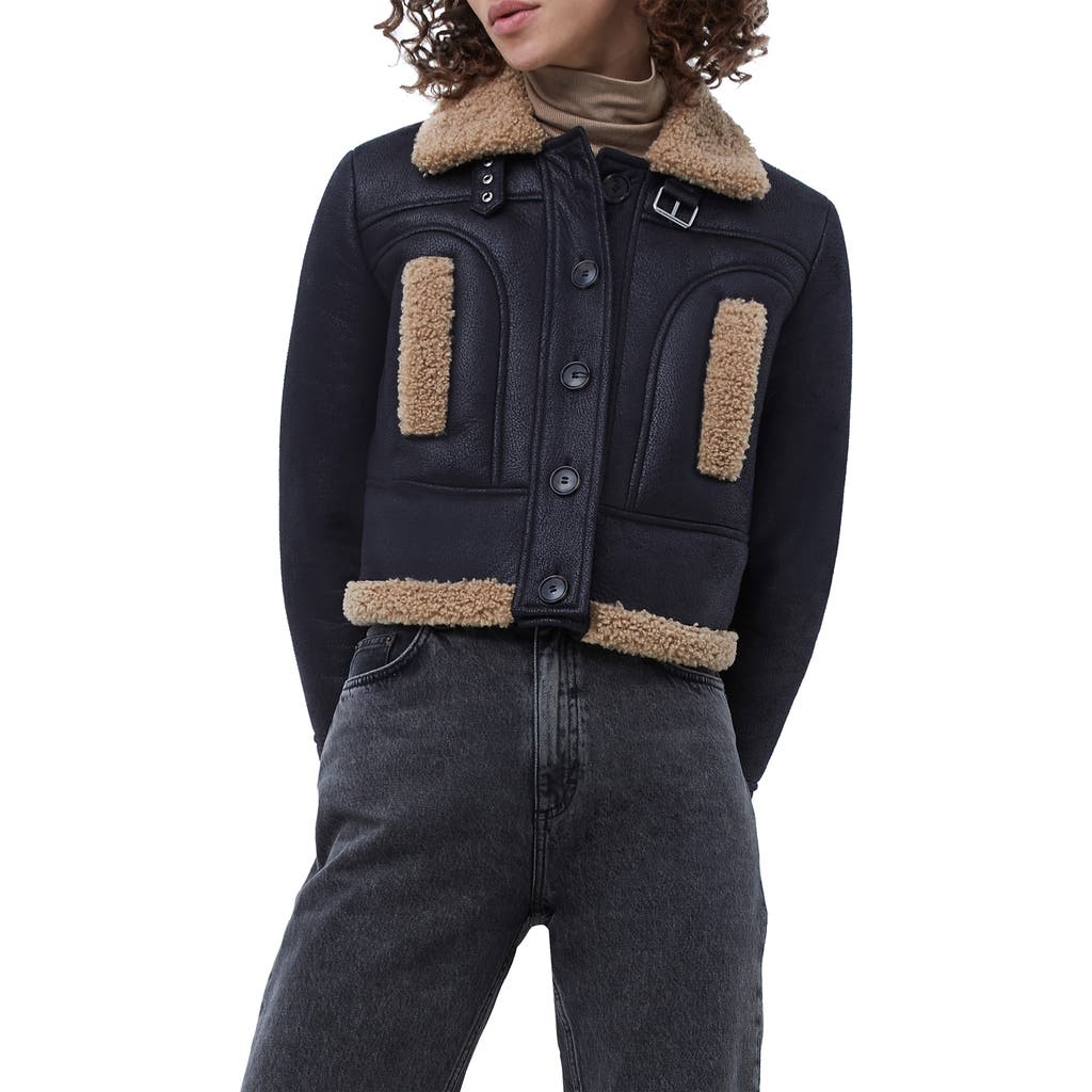 French Connection - Belen Faux Shearling Crop Jacket