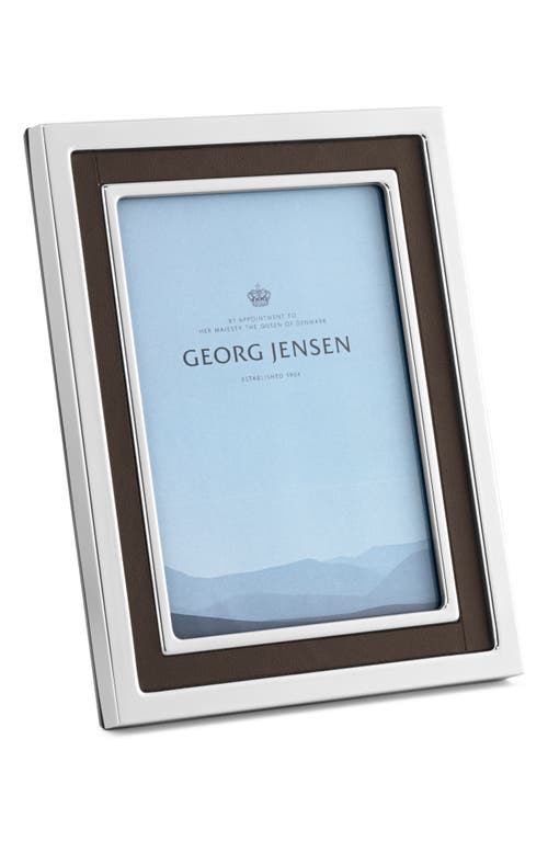 Georg Jensen - Stainless Steel & Leather Picture Frame