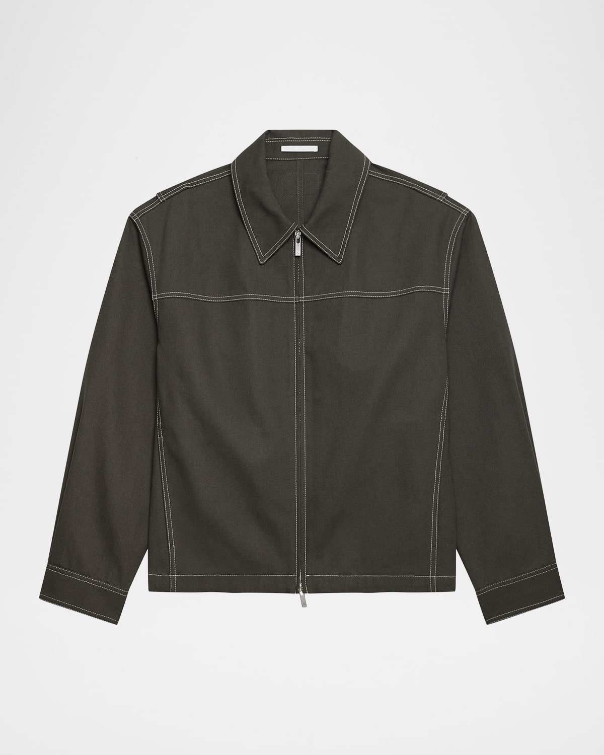 Helmut Lang - Men's Twill Contrast-Stitch Full-Zip Carpenter Jacket