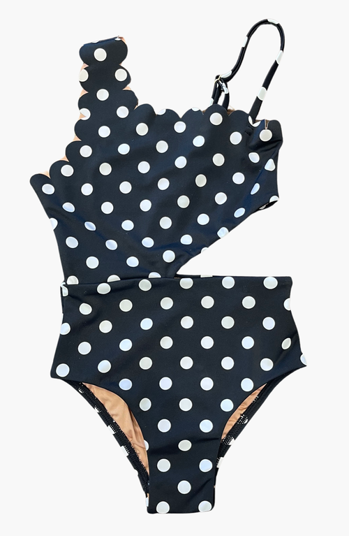 Hermoza - Little Becky Cut Out One Shoulder One-Piece Swimsuit