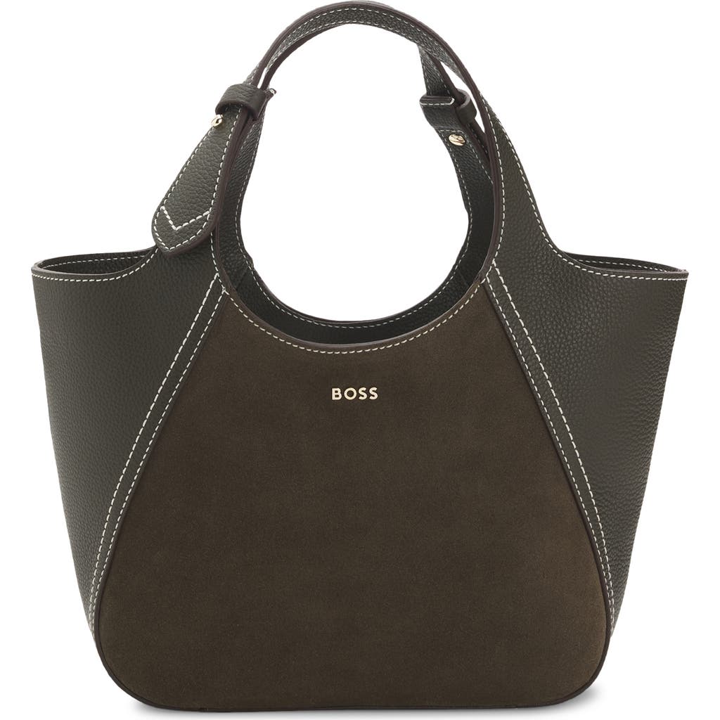 HUGO - Small Lenah Suede Tote