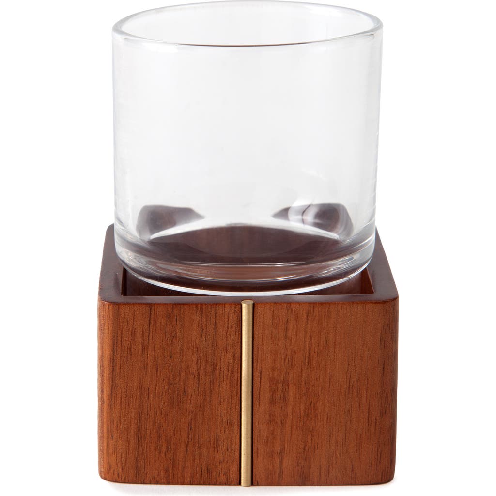 Kassatex - Sutton Glass & Acacia Wood Tumbler